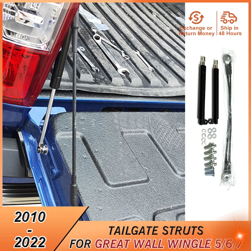 2010-2022 Tailgate Lift Supports Strut Bars for Great Wall Wingle 5 6 7 ...