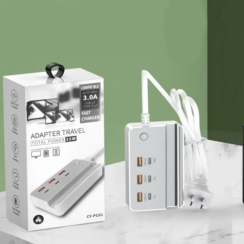 2-In-1-Multifunctional-Desktop-Charging-Station-With-3-USB-3-Type-C ...