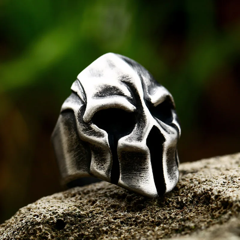 Beier-316L-Stainless-steel-Men-s-Gothic-Biker-Punk-Vintage-Ring-Spartan ...