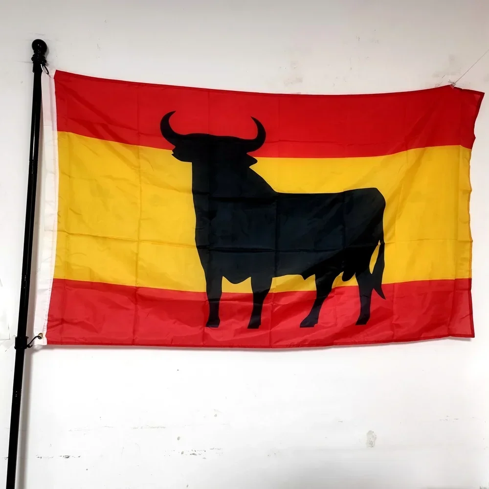 Spain Bull Flag 90x150cm Premium Polyester - Printed Outdoor/Indoor ...