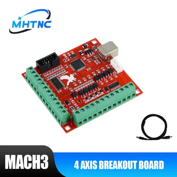 Breakout Board CNC USB MACH3 100Khz 4 Axis Interface Drive Motion Controller Flying Carving Card ...