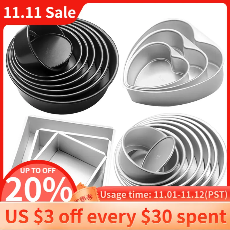 Aluminum Alloy Template Baking Dish Cake Mold Anode Surface Removable ...