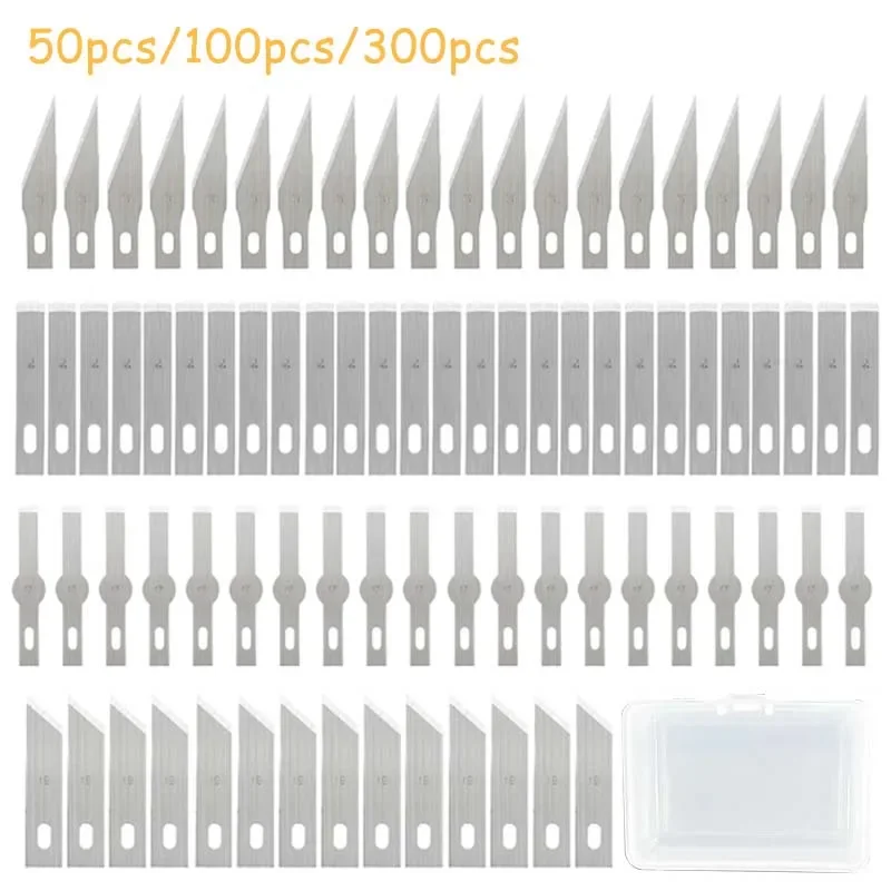 50-100Pcs-Blades-Stainless-Steel-Engraving-Knife-Blades-Metal-Blade ...