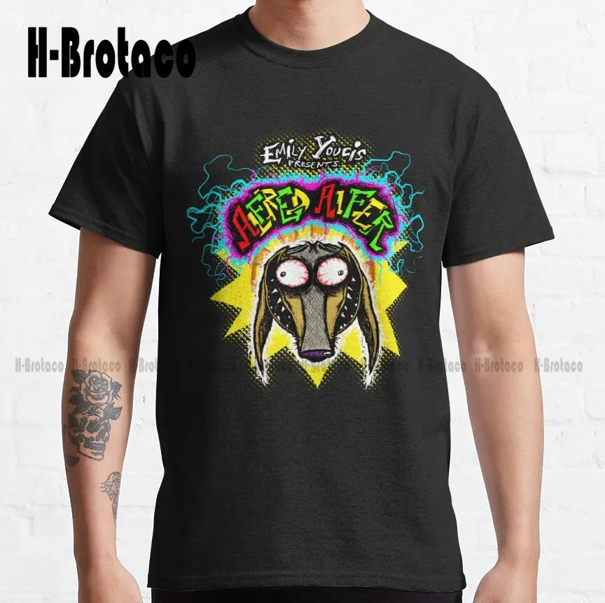 Emily-Youcis-Presents-Alfred-Alfer-Tee-Classic-T-Shirt-Black-Shirt ...