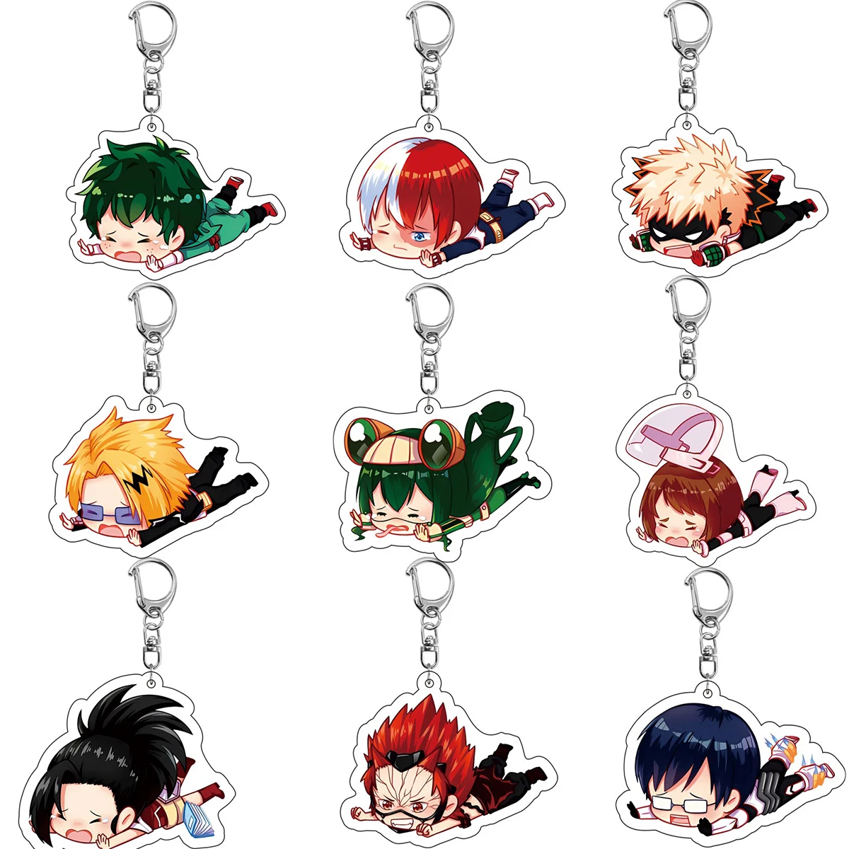3-4-5pcs-set-Anime-Keychains-Hero-Acrylic-Keychain-Izuku-Bakugo-Katsuki ...