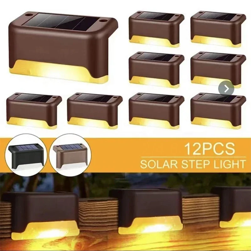 Imperme-vel-LED-Solar-Deck-Lights-luzes-ao-ar-livre-escadas-de-Trilho ...