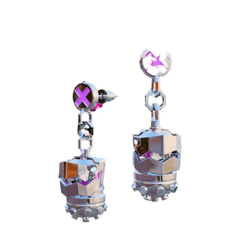 League of Legends Twin Cities Battle Jinx Jinx Ear Nails Pendientes ...