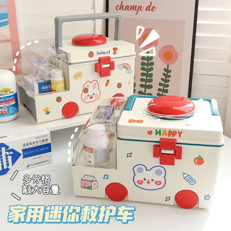 Creative Storage Box Cute Large-capacity Medicine Box Household ...
