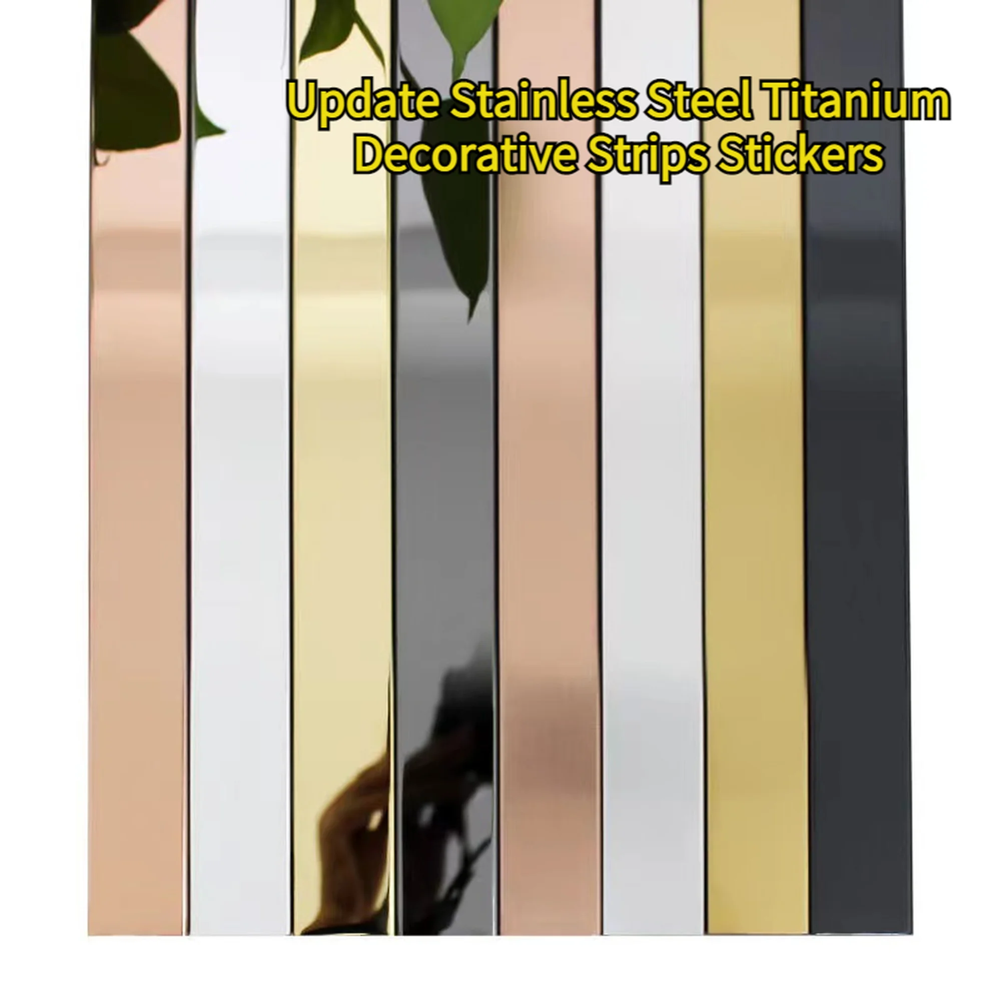 Stainless-Steel-Self-Adhesive-Stickers-Waterproof-Decorative-Strips ...