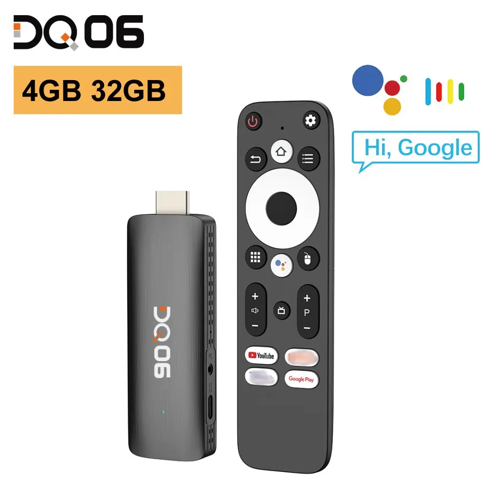 Android TV Stick with 8K Video Playback, 4K Support, WiFi 6, and Voice ...