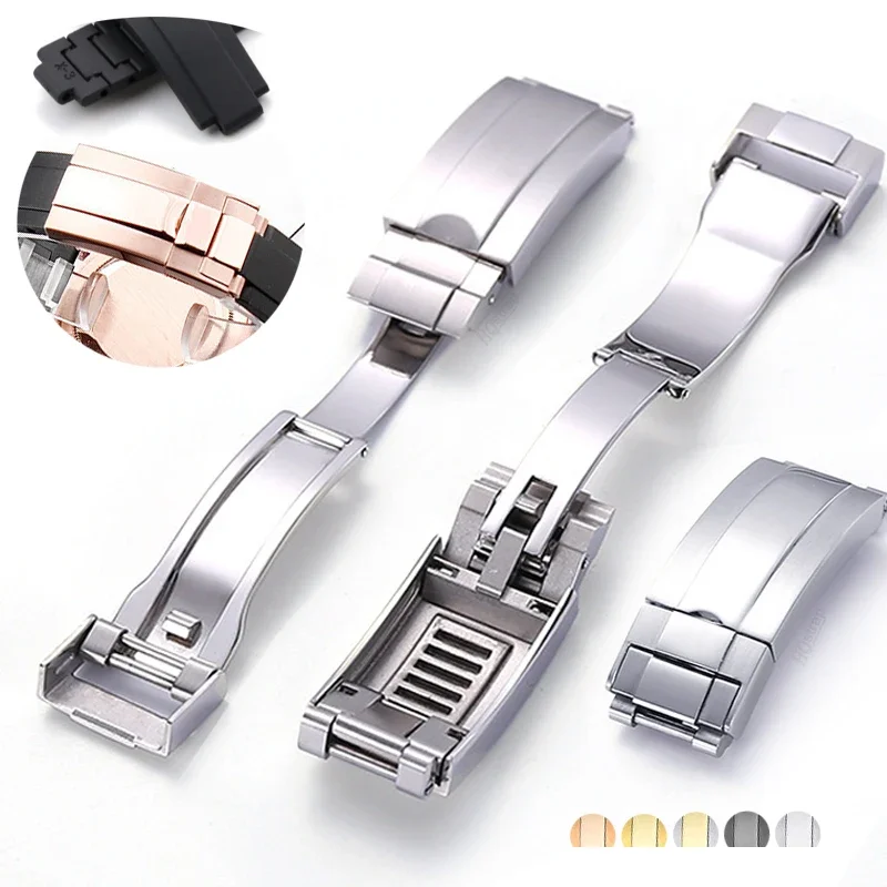 9x9mm-Stainless-Steel-Buckle-for-Rolex-Adjustable-Watchbands-Clasp ...