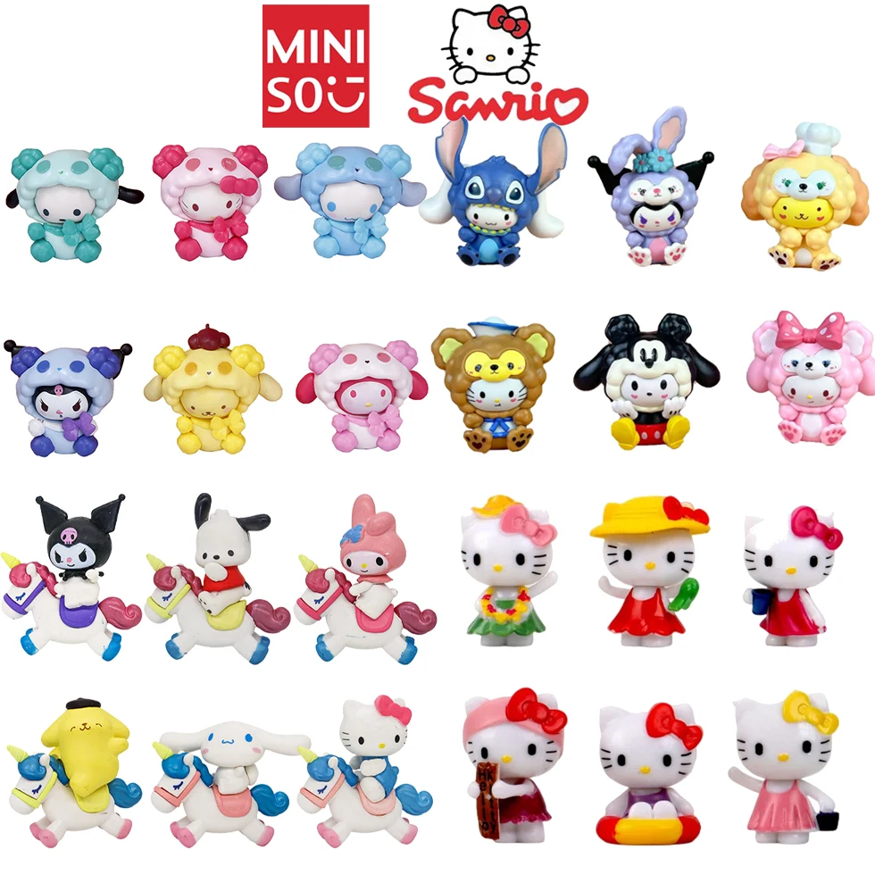39styles-MINISO-Sanrio-Anime-Action-Figure-Kuromi-Melody-Hello-Kitty ...
