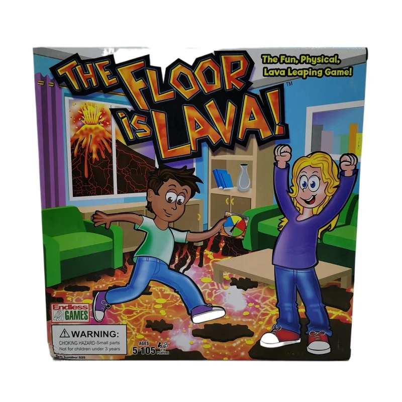 Floor-Lava-Board-Game-Volcano-Family-Party-Turntable-Card-Set ...
