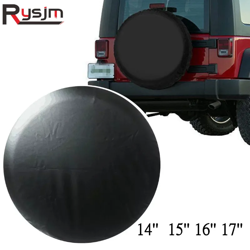 14" 15" 16" 17" Inch Pure Black White PVC PU Spare Tire Tyre Wheel ...