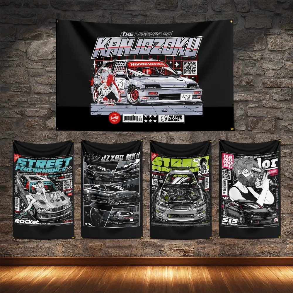 JDM-Modified-Racing-Car-Flagge-Polyester-Digital-Printing-Cars-Banner ...