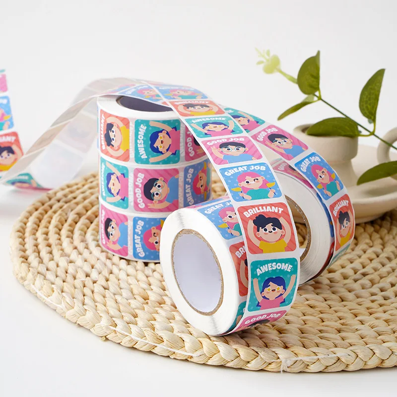 500Pcs-Kids-Reward-Stickers-New-English-School-Student-Motivation ...