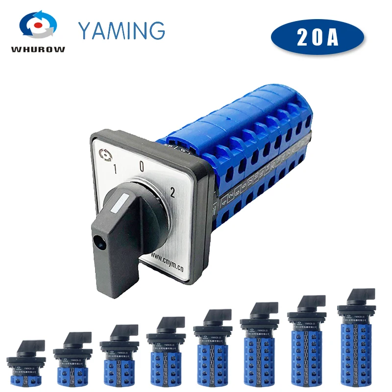 Main Disconnect Switch|1-12p 20a 690v Rotary Cam Switch - Silver ...