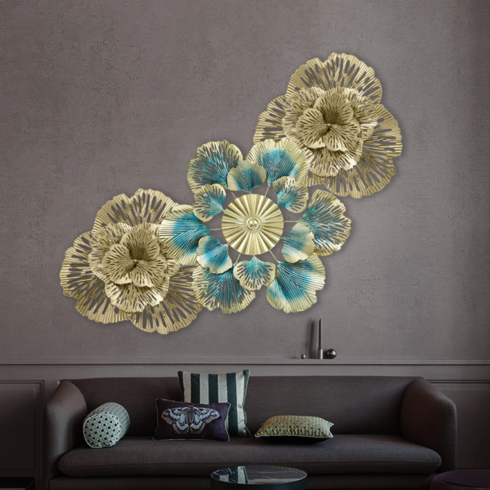 Large-Metal-Wall-Art-Decor-Decorative-Luxury-Statue-Ornaments-European ...