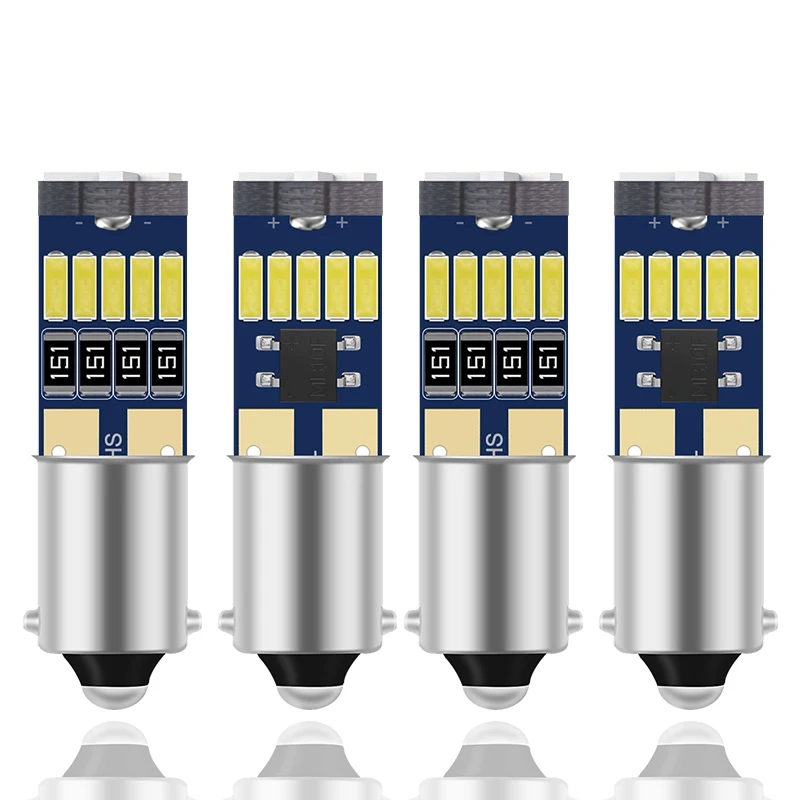 1pack-BA9S-LED-T4W-Bulbs-Car-Light-Bulb-4014-15-SMD-Non-Polarity-White ...