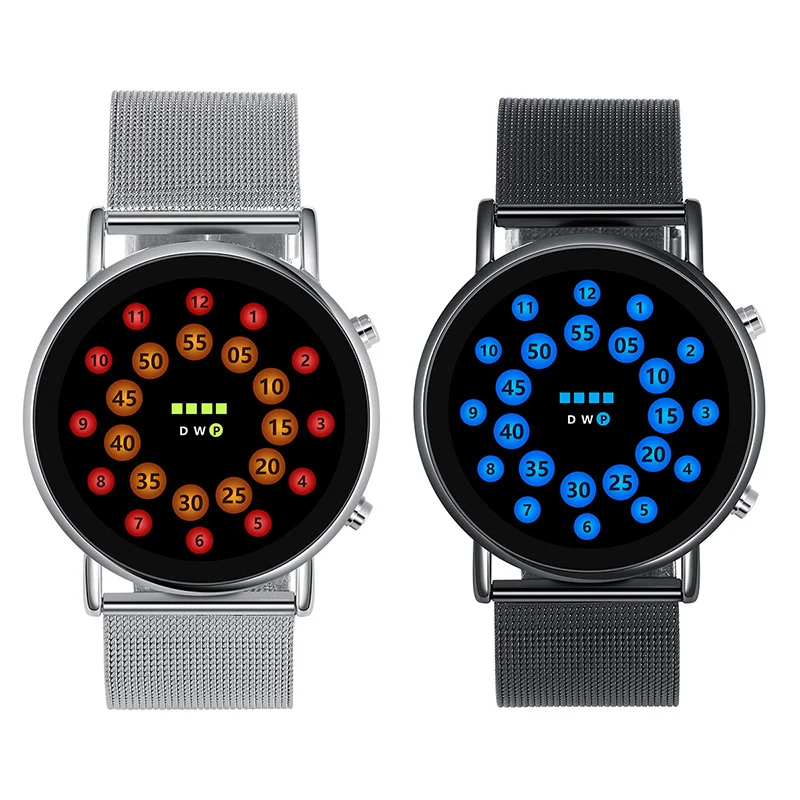 Smart-Watches-Mens-Ultra-Thin-Electronic-Watch-Men-Casual-Slim-Mesh ...