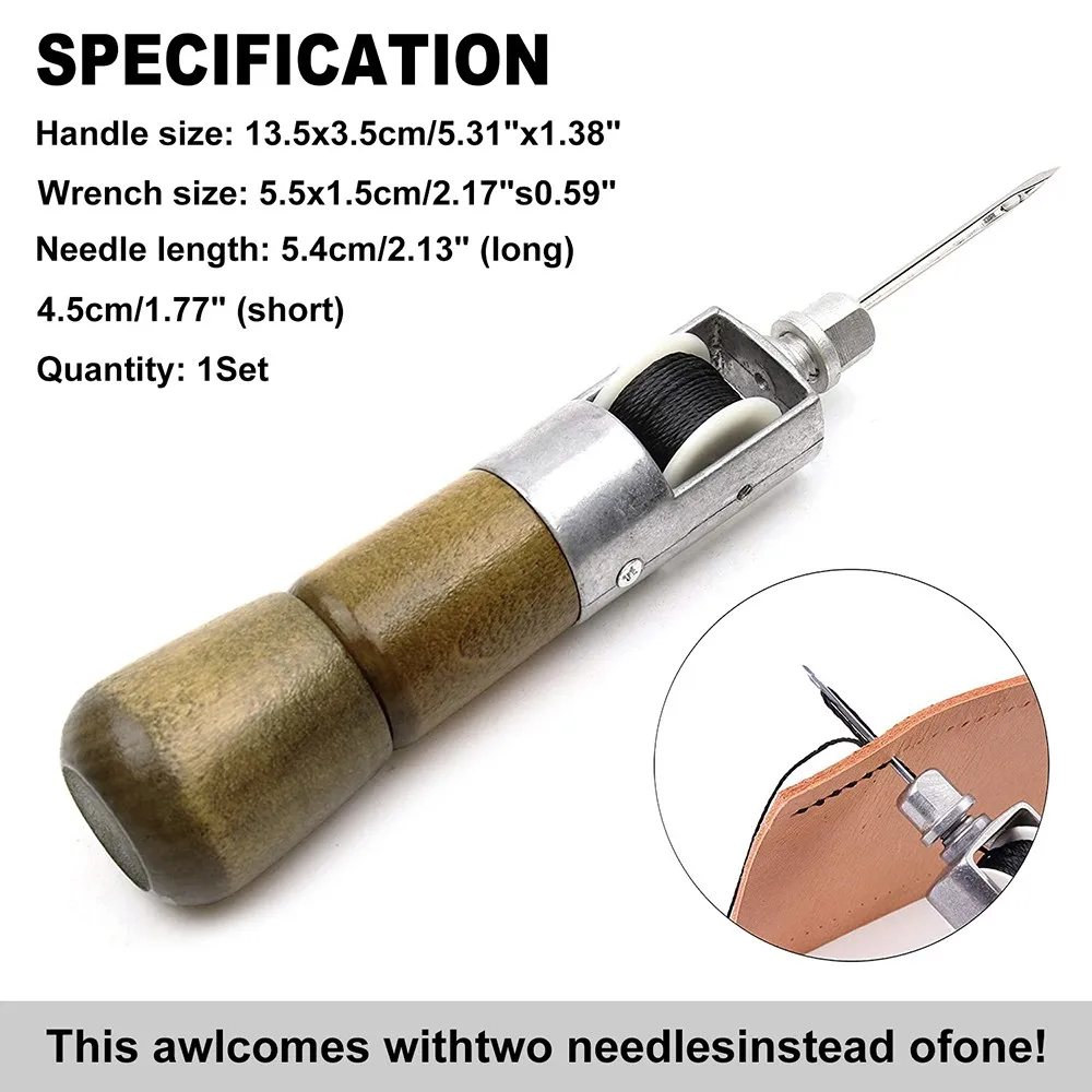 Sewing-Awl-Tools-Kit-Speedy-Stitcher-Leather-Sail-Canvas-Repair-DIY ...