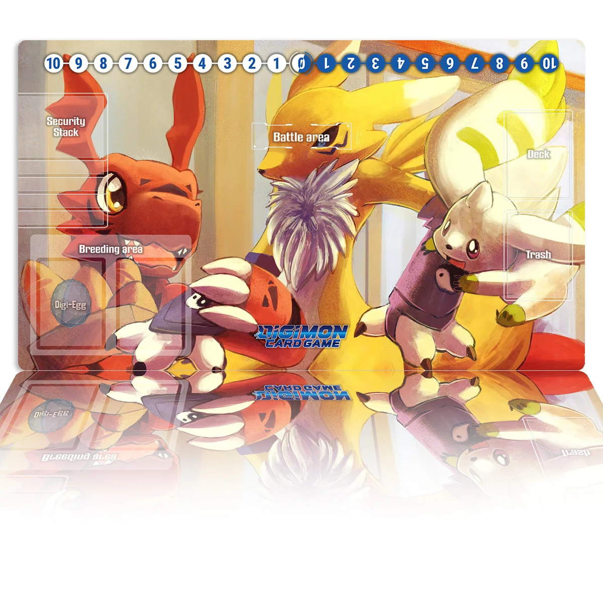 Digimon-Renamon-Playmat-Terriermon-Guilmon-DTCG-CCG-juego-de-mesa ...