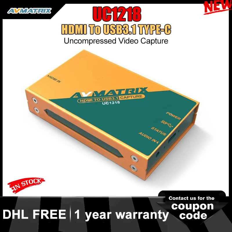 AVMATRIX-UC1218-HDMI-To-USB3-1-TYPE-C-Uncompressed-Video-Capture-For ...