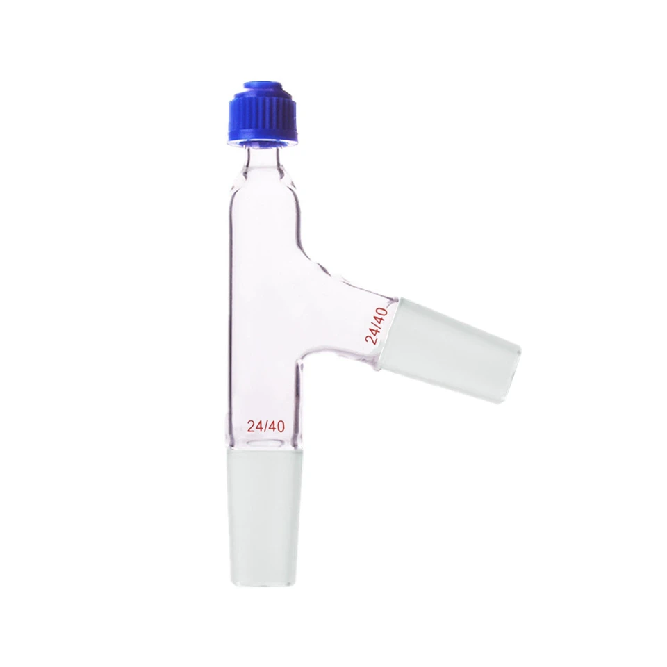 Chemistry Glassware StonyLab 3-Way Distilling Thermometer Adapter - 24/ ...