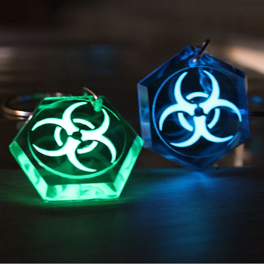 Biohazard Risk Danger Key Chain Gifts for Boy Girls Kids Gow In The ...