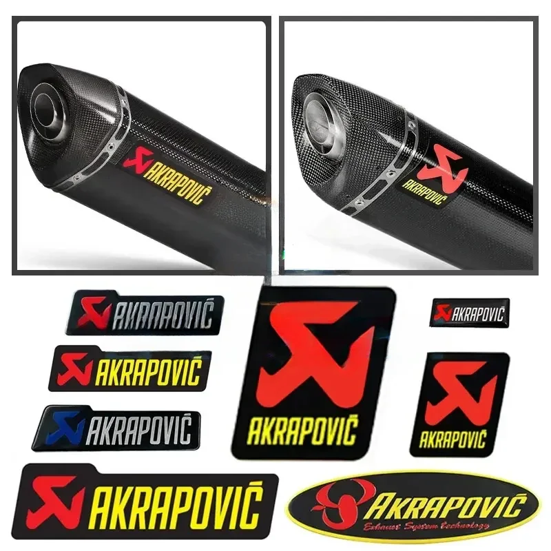 For-Honda-Yamaha-Akrapovic-Sticker-Exhaust-Muffler-Decal-Cafe-Racer ...