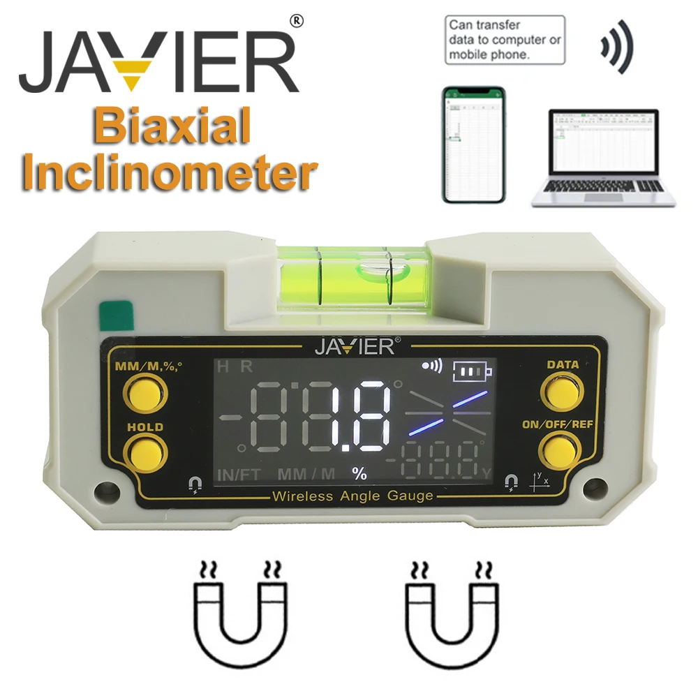 Digital-Angle-Protractor-Rechargeable-Dual-Axis-High-Precision-Level ...