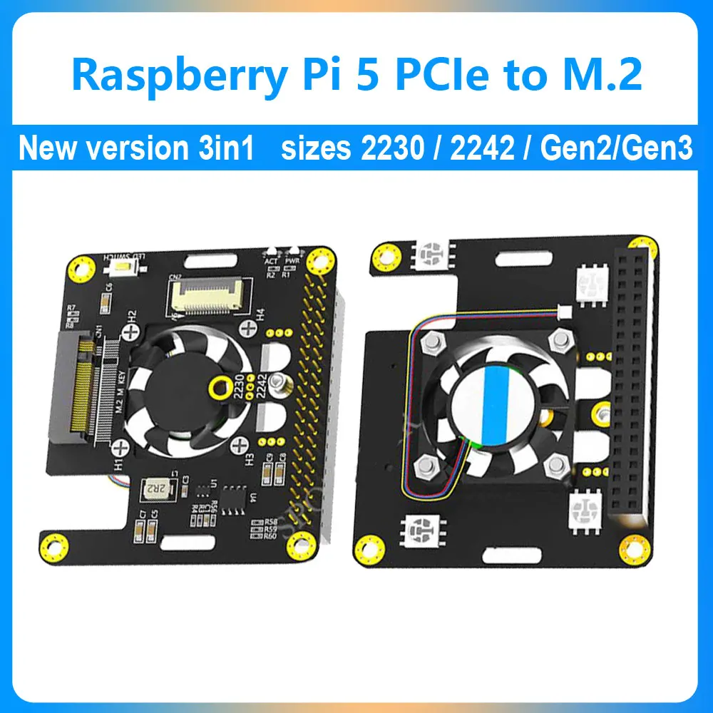 Raspberry-Pi-5-PCIe-to-M-2-NVMe-SSD-Hat-3in1-Gen2-Gen3-standards ...