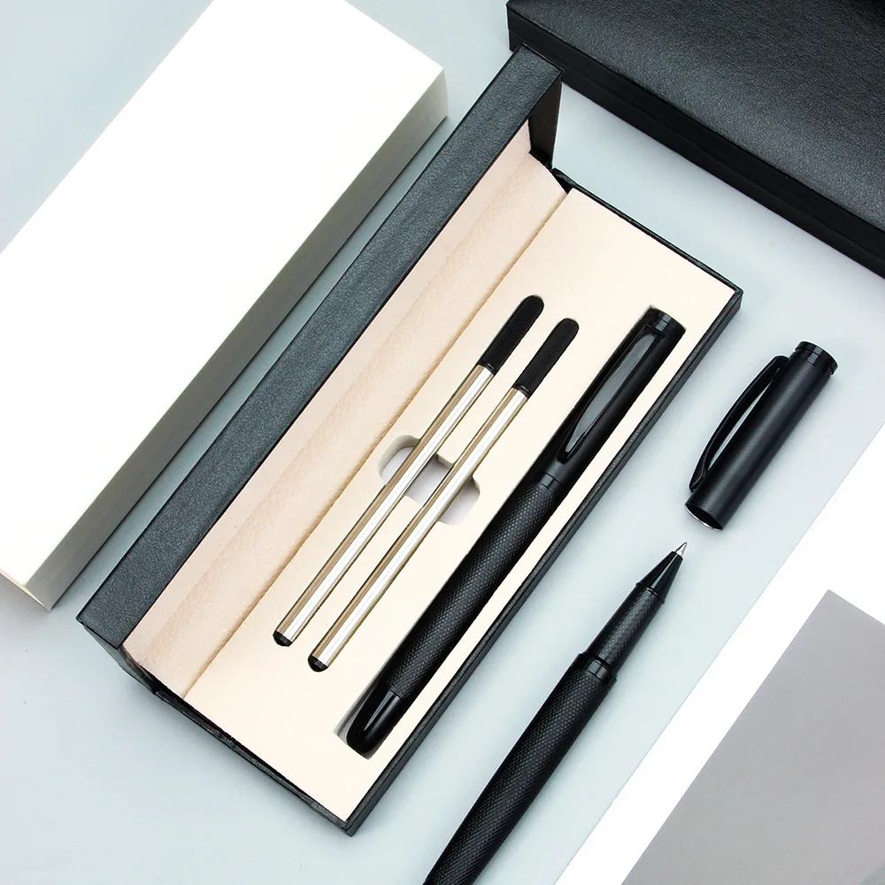 1-Set-Luxury-Metal-Ball-Point-Pen-Refill-and-Box-Combination-Pens-for ...
