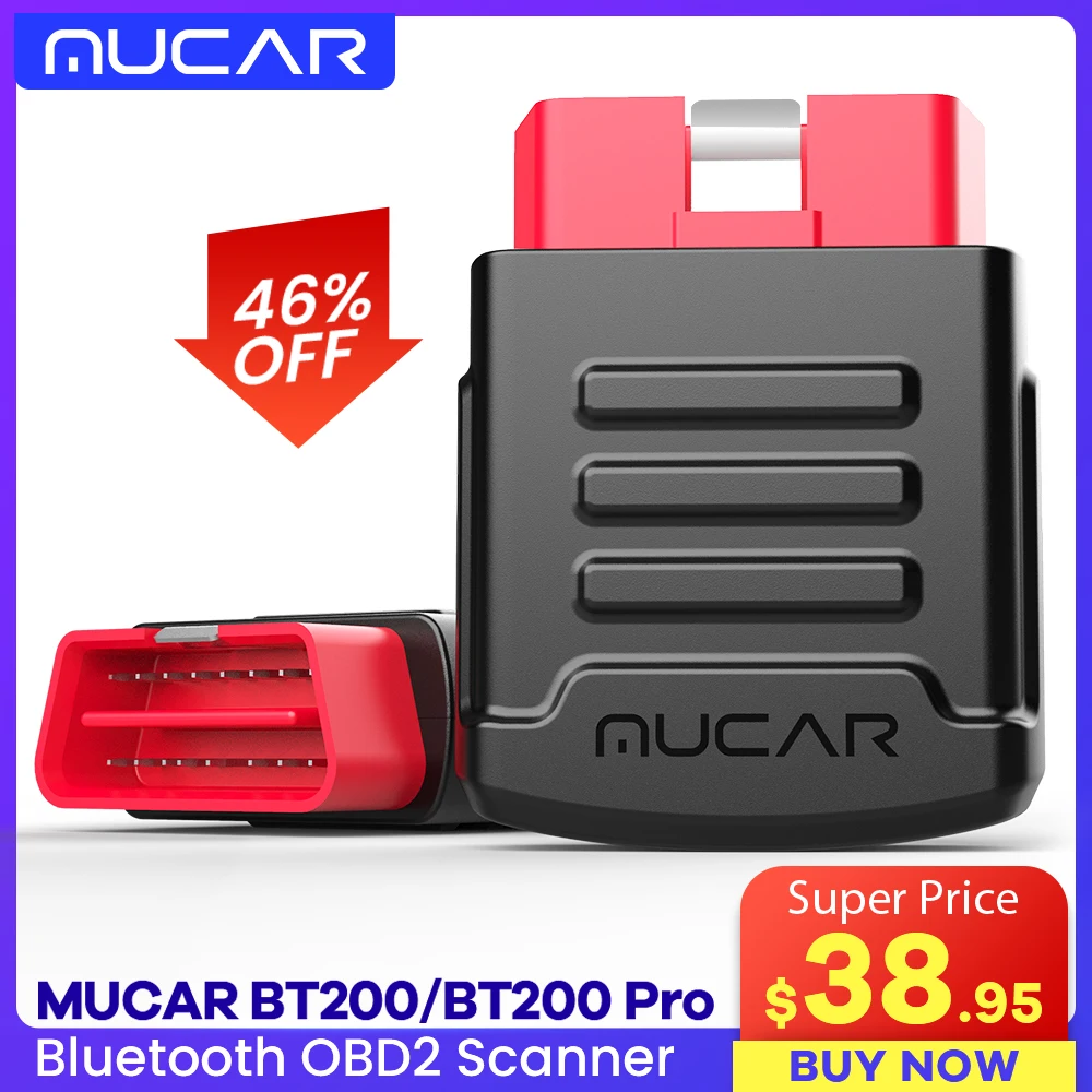 MUCAR BT200 BT200 PRO Obd 2 Automotive Diagnostic Tools Bluetooth obd2 ...