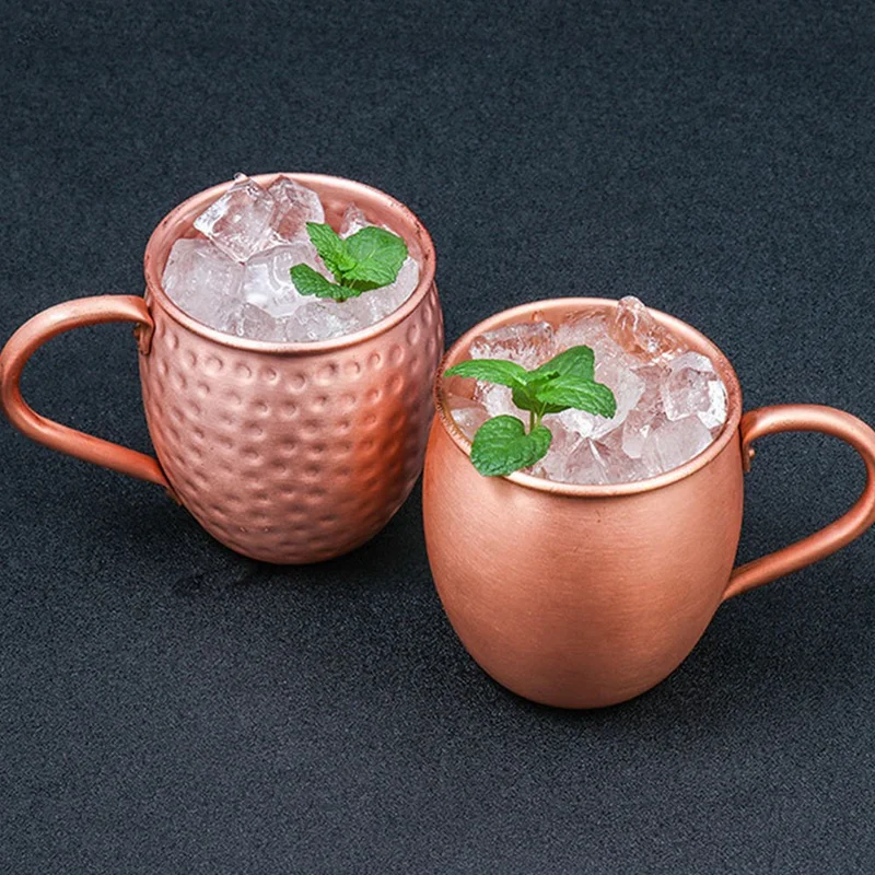 530ML-100-Pure-Copper-Mug-Moscow-Mule-Mug-Drum-Cup-Cocktail-Cup-Pure ...