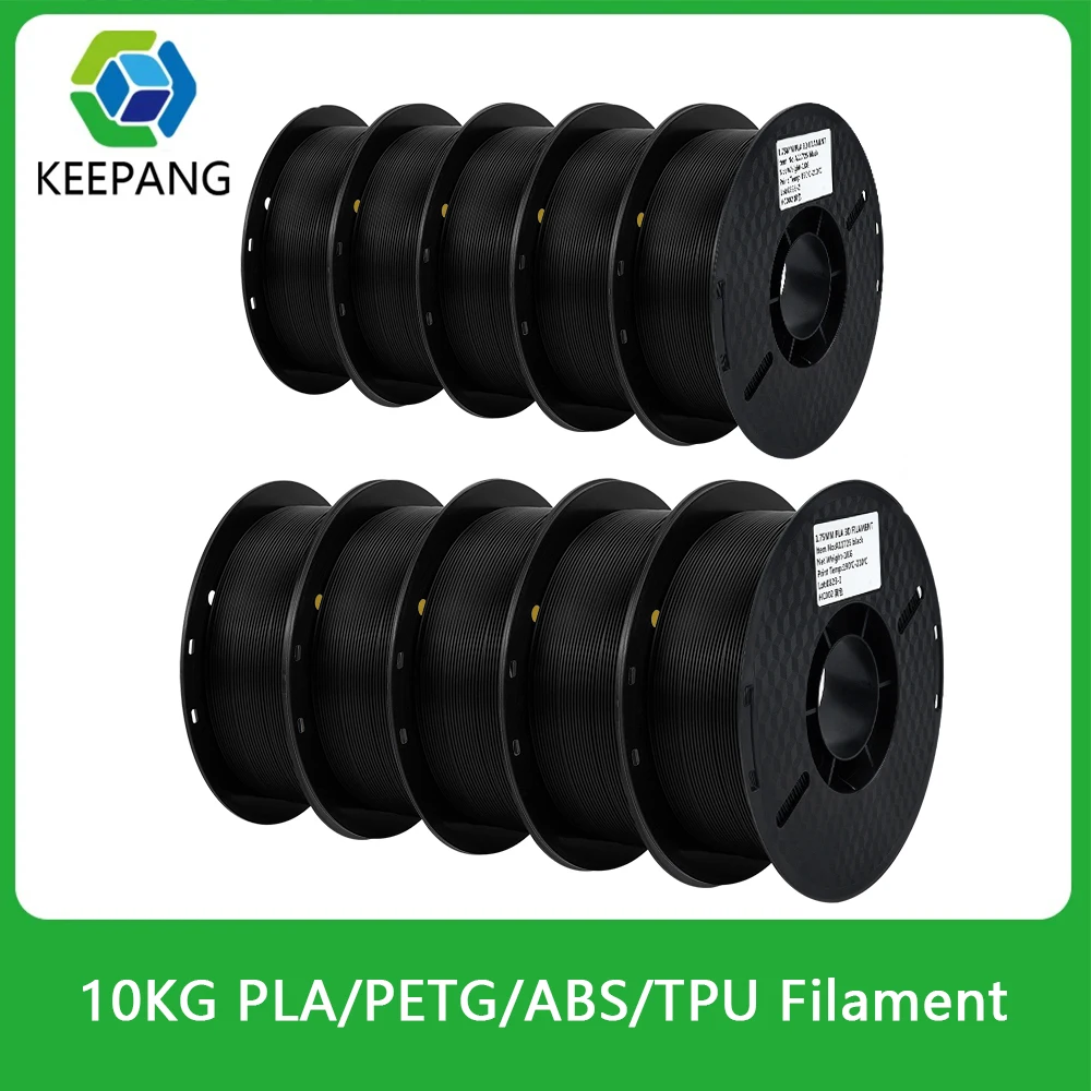 KEE-PANG-10Rolls-PLA-PETG-TPU-Filaments-Plastic-3D-Filament-1kg-Roll-1 ...