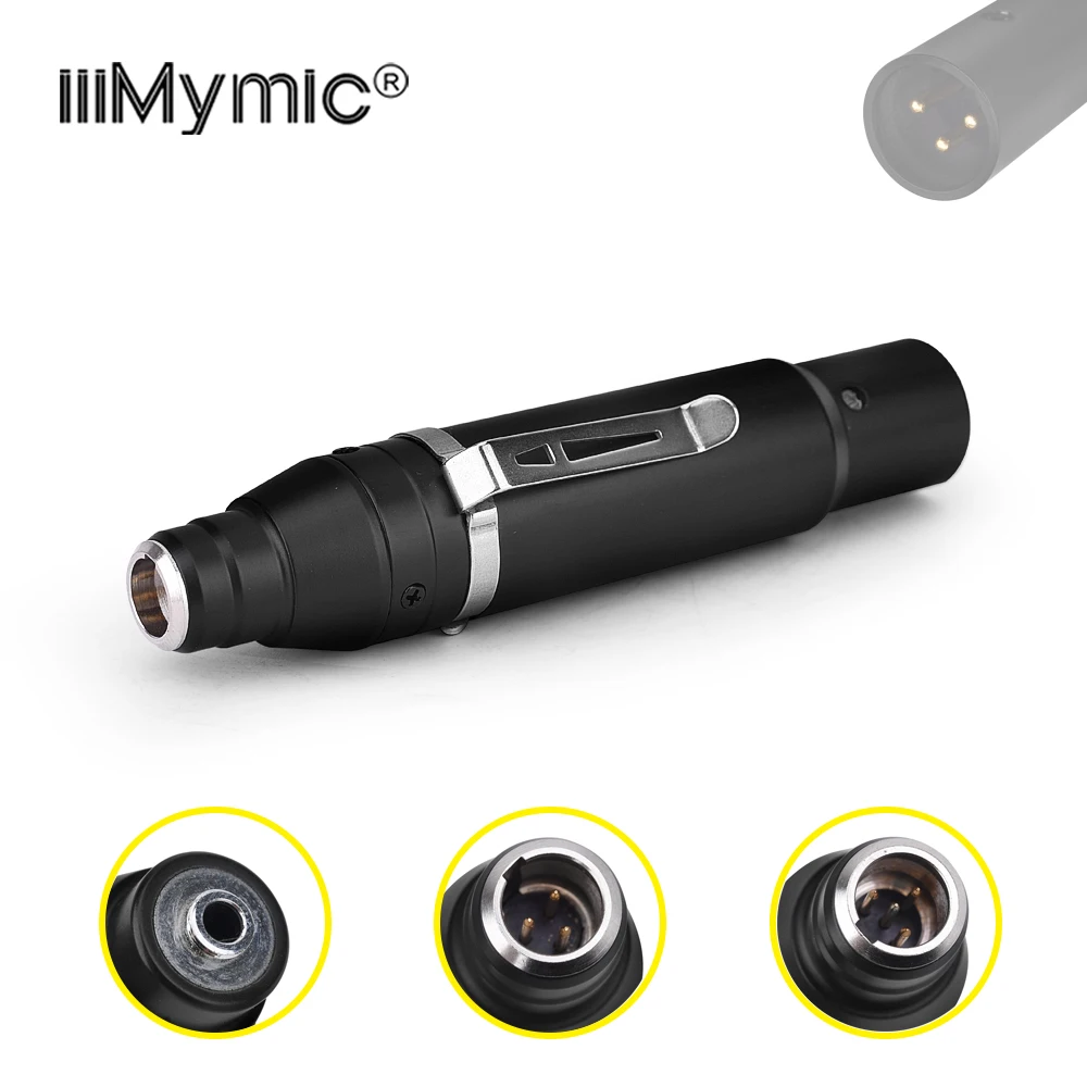 iiiMymic-48V-Power-Optional-Sensitivity-Phantom-Adapter-XLR-3Pin-4-Pin ...