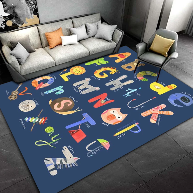 ABC-Cartoon-Alphabet-Children-Crawling-Kids-Playroom-Early-Education ...