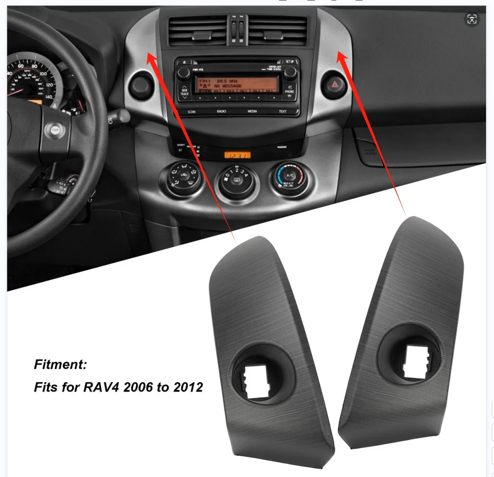 Sliver-Pair-Center-Instrument-Cluster-Finish-Panel-Trim-For-Toyota-For ...