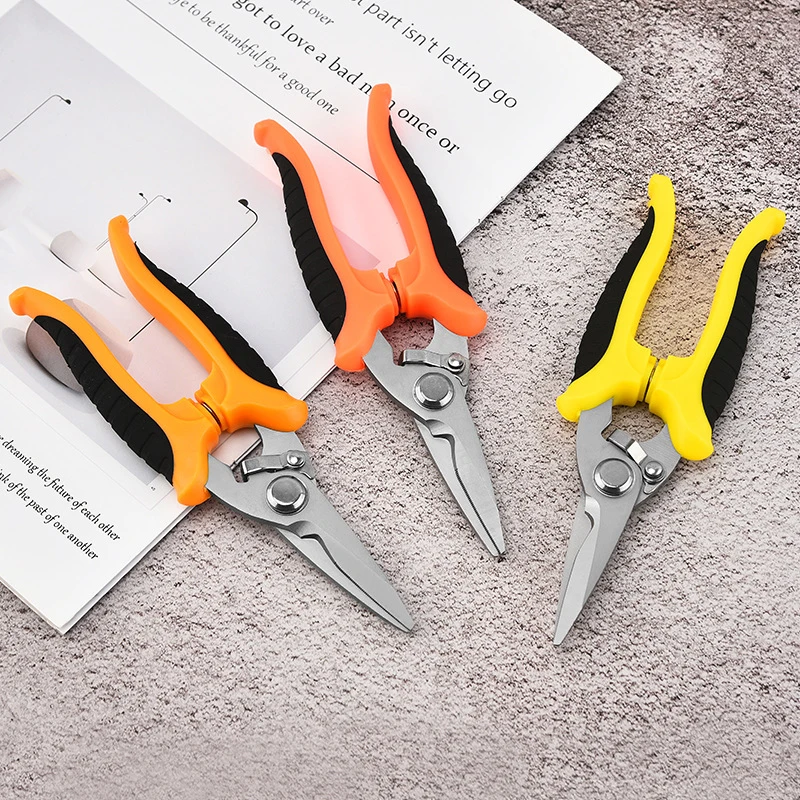 1PC-Stainless-Steel-Industrial-Electrician-Iron-Scissors-Multifunction ...