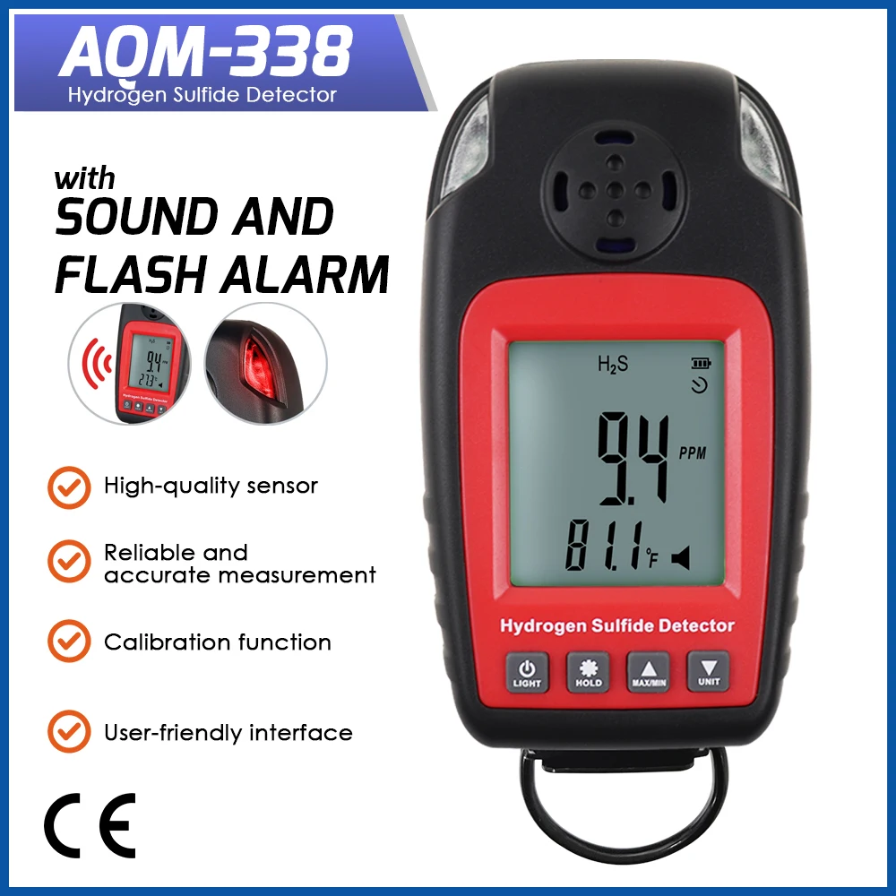 Hydrogen-Sulfide-Detector-H-S-Monitor-0-100ppm-Electrochemical-Sensor ...