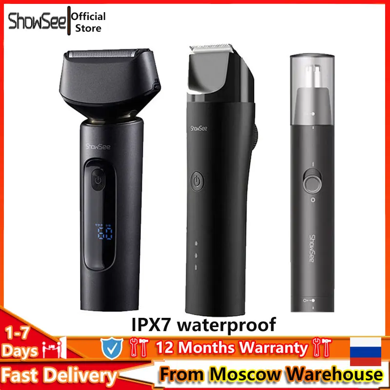 New-Showsee-Electric-Shaver-Portable-Digital-Display-Razor ...