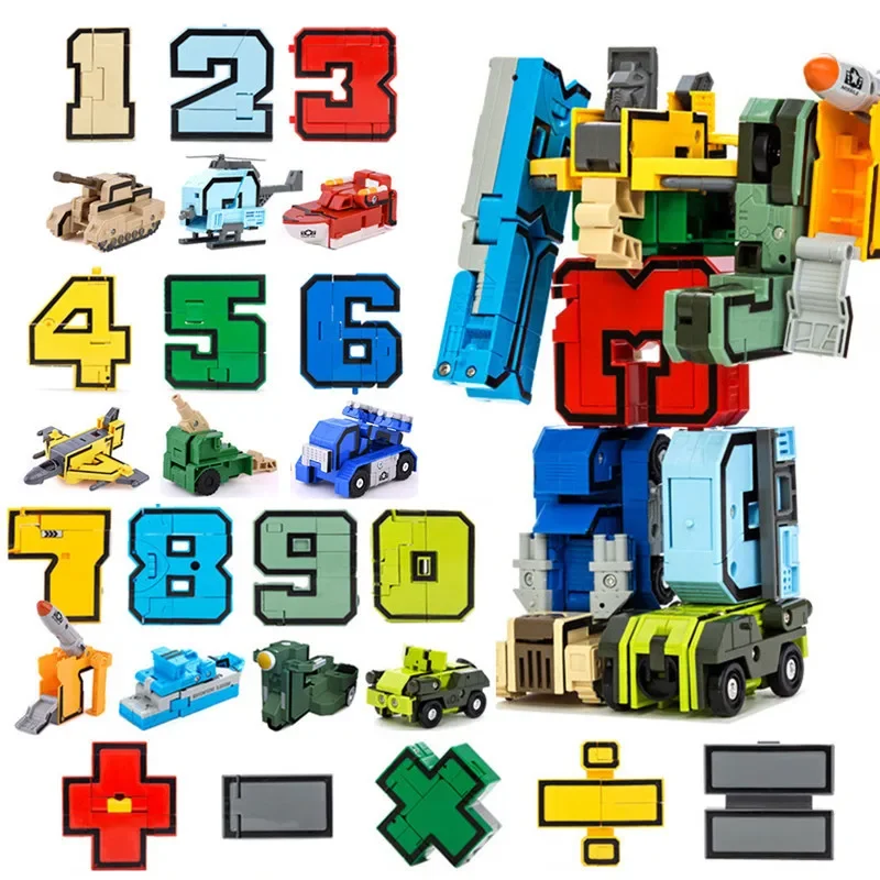 1Pcs-Number-Deformation-Robot-Toys-For-Children-Boy-Gifts-DIY-Creative ...