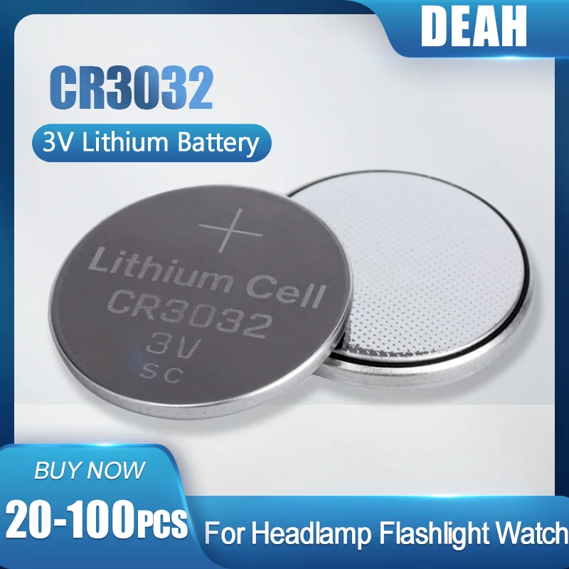 Lithium Battery 3v Button Cell | Cr3032 3v Lithium Battery | Button ...