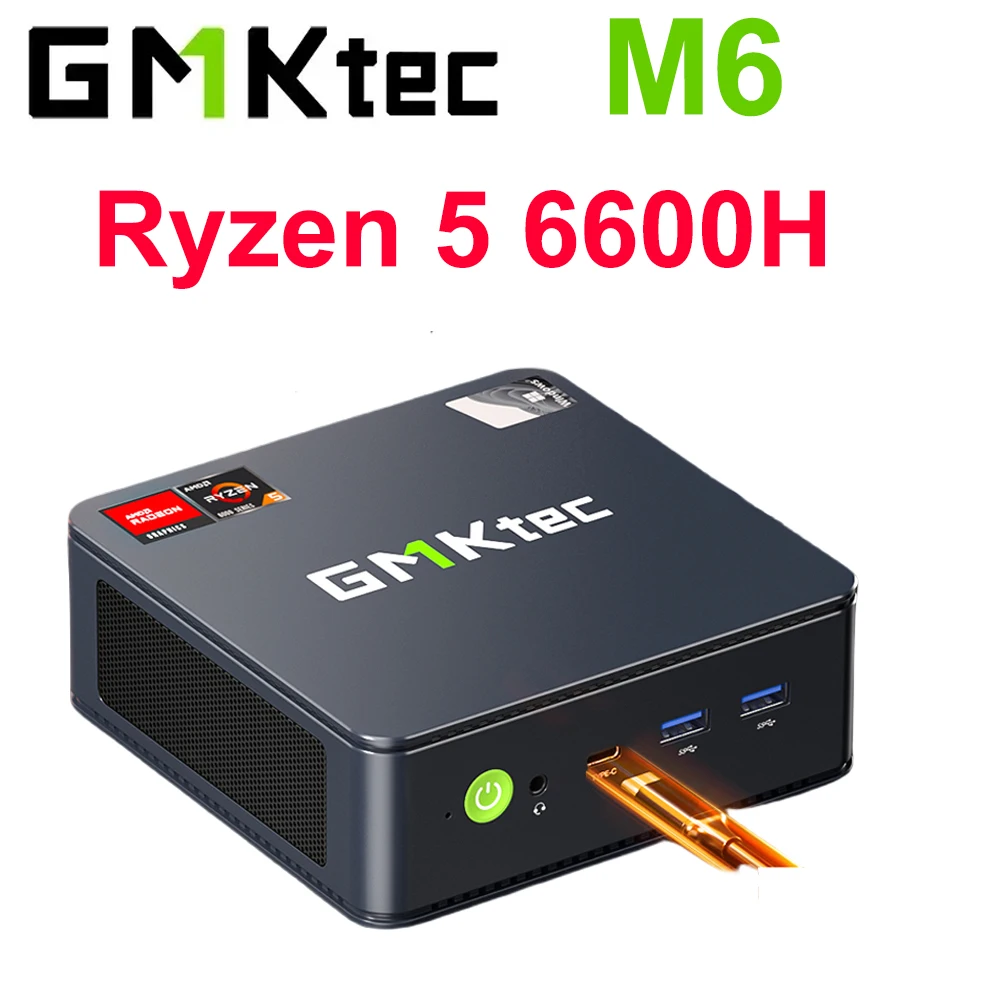 GMKTec-M6-AMD-Ryzen-5-6600H-Mini-PC-Windows-11-Pro-DDR5-5600Mhz-PCle-3 ...