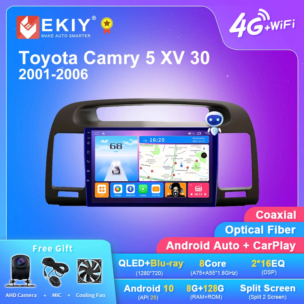 Touch Screen Car Radio | Android Auto Toyota | Multimedia Player ...