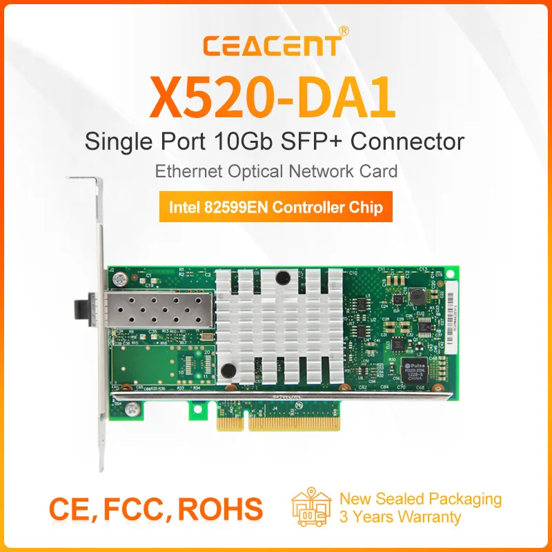 Intel-82599en-X520-DA1-10-Gb-s-Netwerkkaart-1-Poort-Sfp-Pci-Express-X8 ...