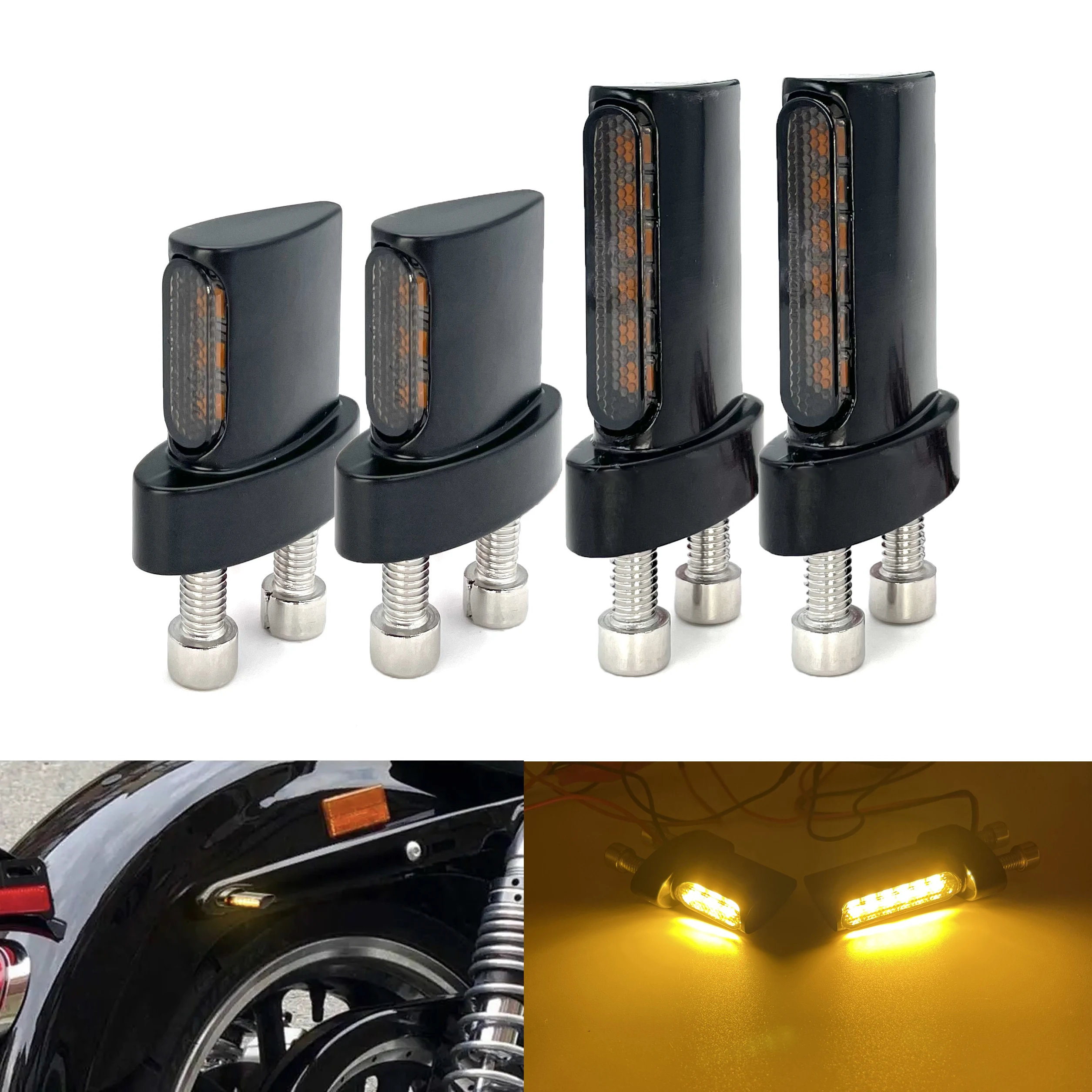 12V-Motorcycle-Rear-Turn-Signal-Amber-LED-Blinker-Light-E-Mark-Smoked ...