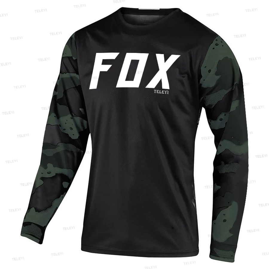Camisetas FOX teleyi para hombre, ropa deportiva para bicicleta de ...