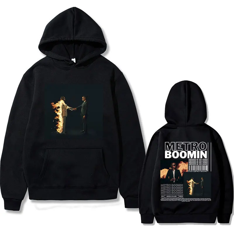 Rapper Metro Boomin Heroes & Villains Music Album Print Hoodie Men Hip ...